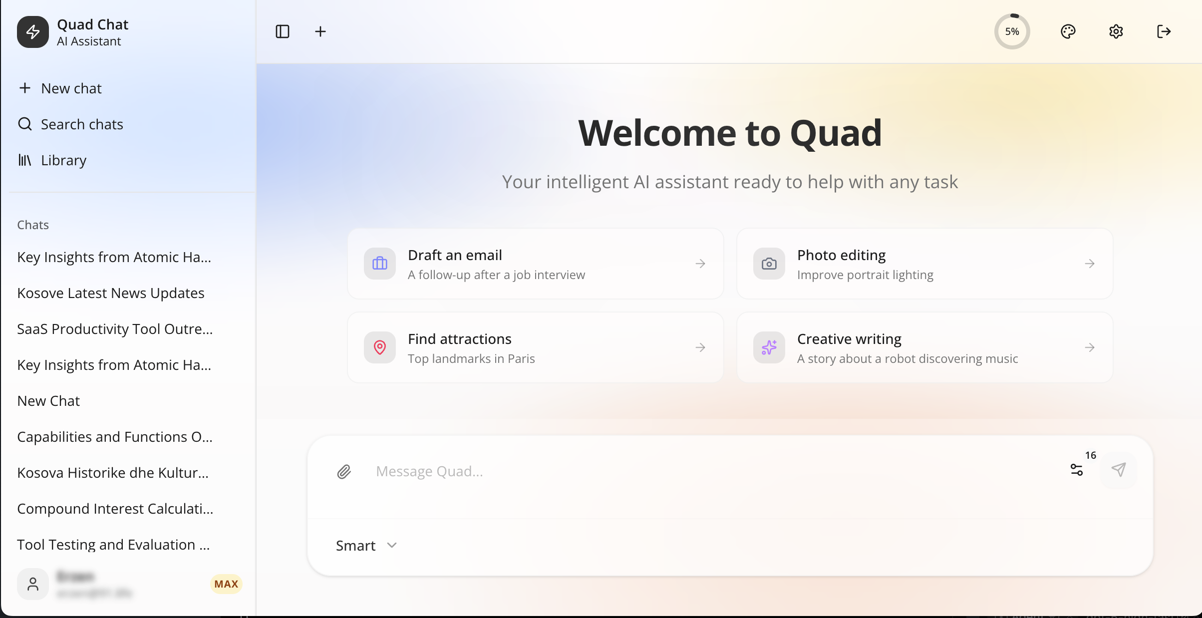 Quad — AI Chat with ChatGPT, Claude & Gemini